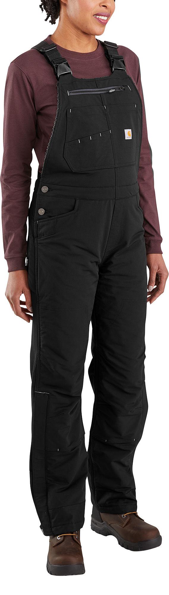 Carhartt Super Dux Relaxed-Fit Insulated Bib Overalls for Ladies | Bass ...